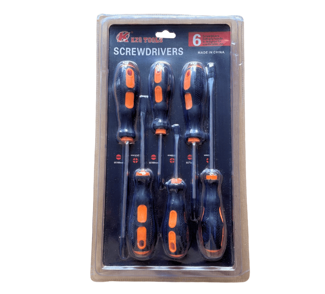 6 Pc Rubber Screwdriver Set (N329) - Home and Hardware depot