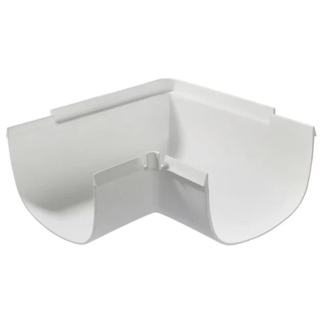 90 Deg Gutter Corner Pvc D-Shape (Gdcnr) - Home and Hardware depot