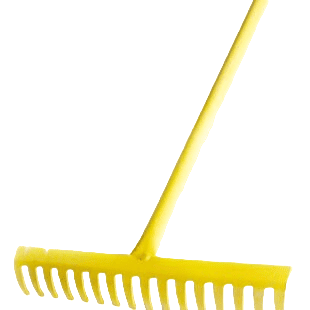 Rake Steel Yellow 16 Teeth (Rak007) - Home and Hardware depot